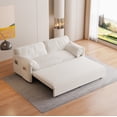 Free Shipping! Aukfa Queen Sleeper Sofa Bed Convertible Velvet Loveseat ...