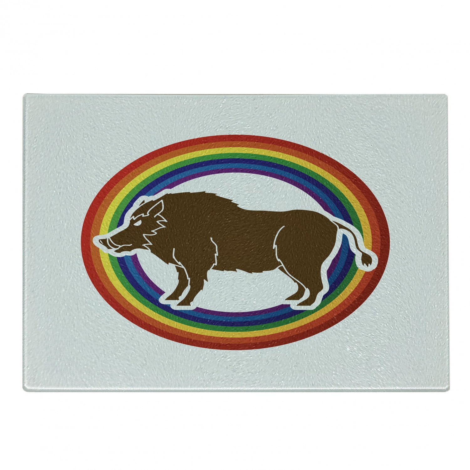 Razorback Cutting Board, Digitally Generated Wild Hog Boar Standing in ...