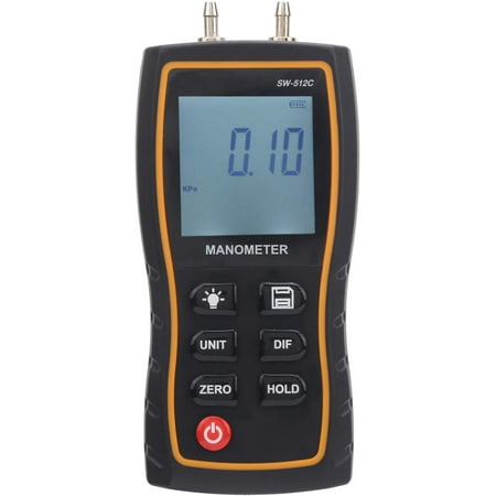 Digital Air Pressure Meter SW?512C Hand?Held HVAC Digital Differential ...
