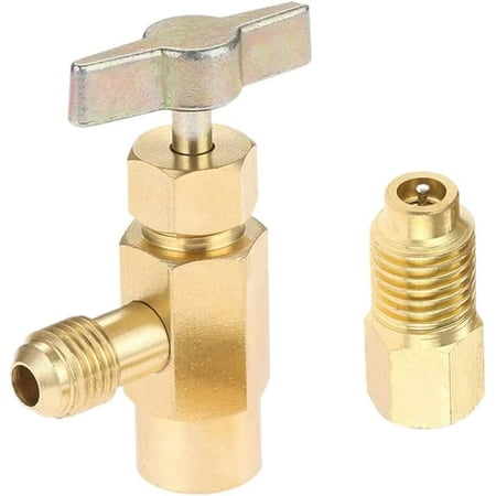 R134A Car Refrigerant Adapter,R134A Self-sealing Can Tap Valve Brass ...