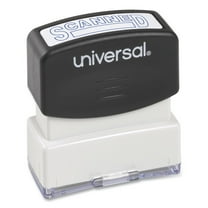 Universal Message Stamp, SCANNED, Pre-Inked One-Color, Blue -UNV10157 ...
