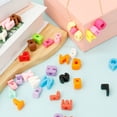 Wekvgz 108pcs Chunky Letter Number Beads Set 6 mm Hole Colorful A to Z ...