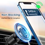 Elook MagSafe Car Mount Magnetic Phone Holder, Powerful Magnets Phone ...