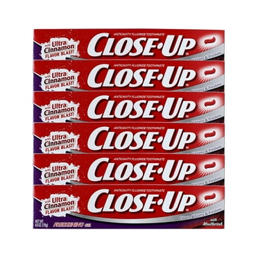 Close Up Toothpaste, Ultra Cinnamon, 6 Oz - Walmart.com