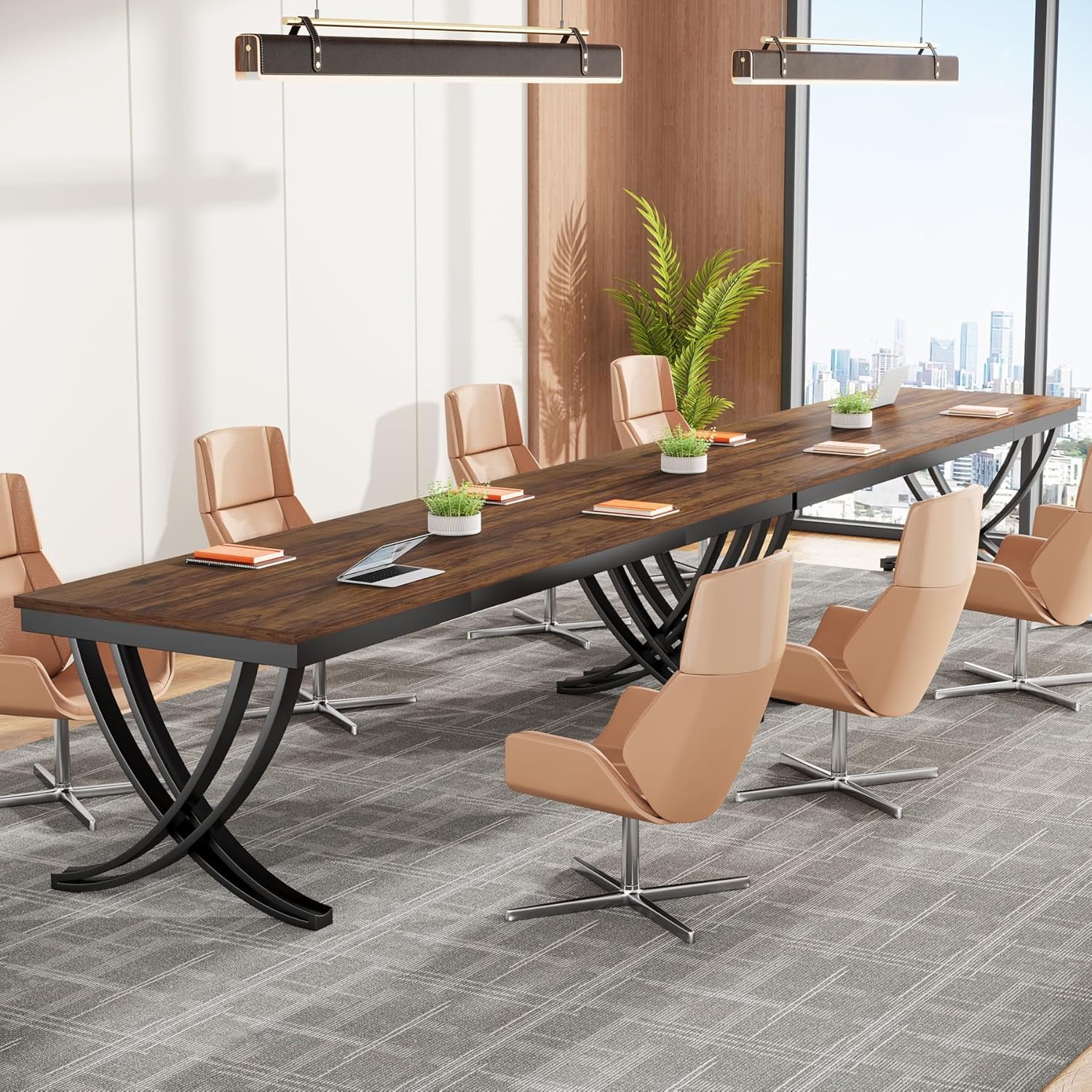 Click here for Tribesigns 13ft Rectangular Conference Table For 1... prices