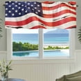 American Flag Curtain Valances for Windows, Kitchen Valance Window ...