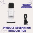 RGB Gaming MIC USB/XLR Dynamic Microphone with Noise Reduction,Mute ...