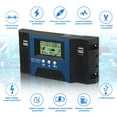 Solar Charge Controller 12V 24V 30A MPPT Auto Solar Panel Controller ...