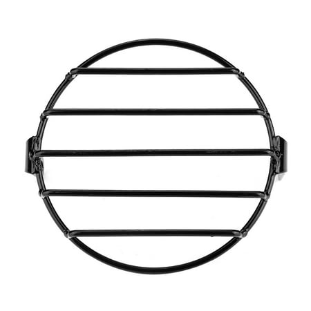 Motorcycle Headlight Grill, Front Light Grille Cover Iron 7.09in ...