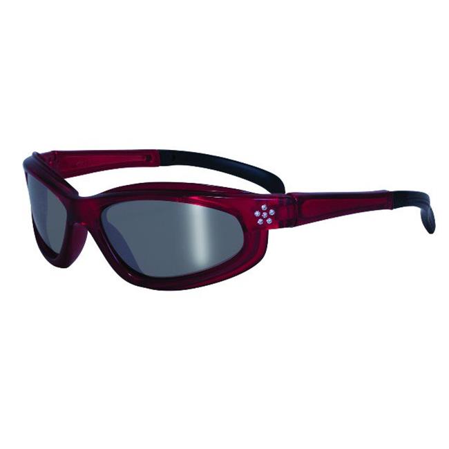 SSP CHINOOK RED M Chinook Red Frame with Rhinestone Mirror Lens Womens ...