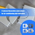 Sinyiin 100x100mm Plastic Air Conditioner Wall Hole Cover For ...