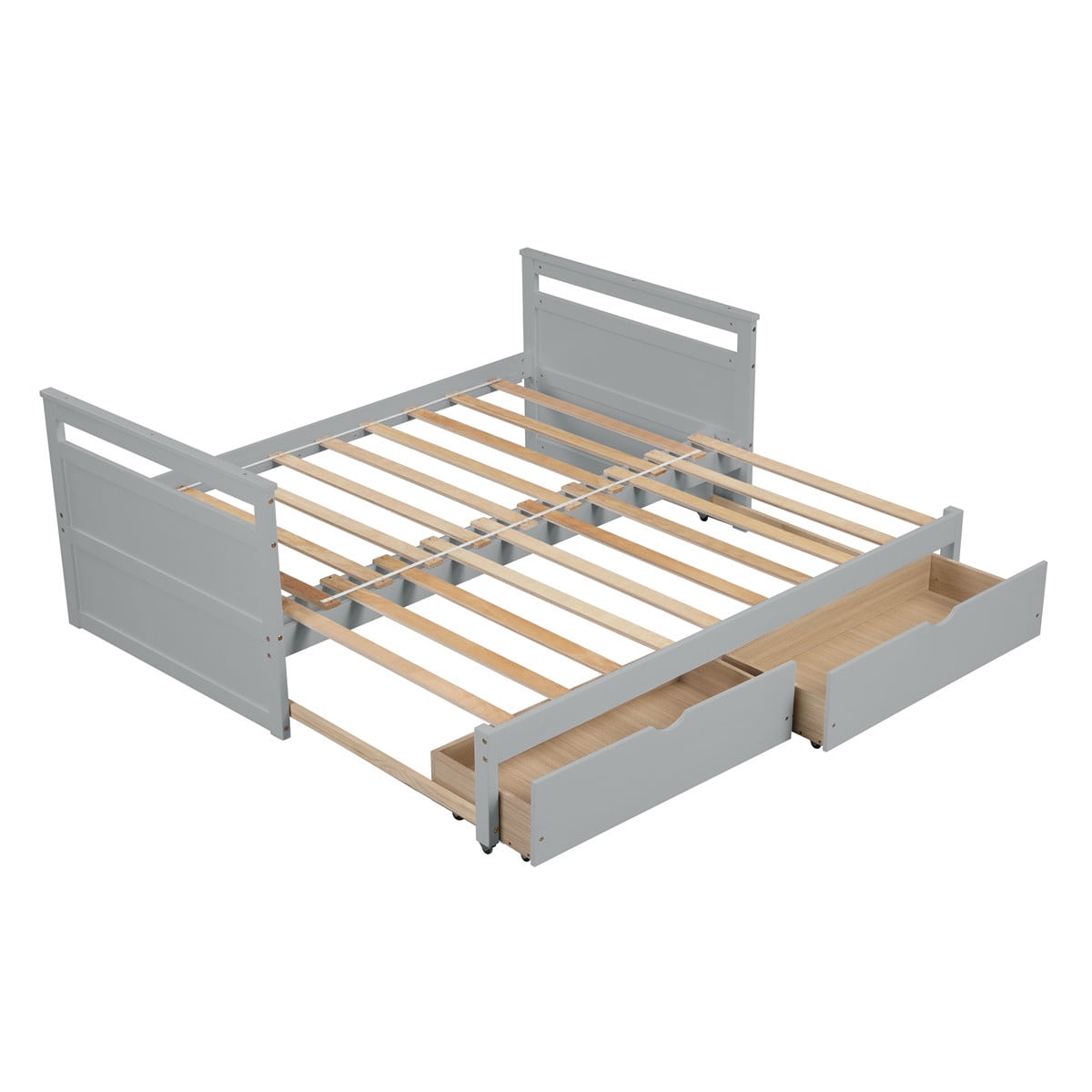 Buy ARCTICSCORPION Extendable Daybed,Twin to King Wooden Daybed with ...