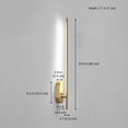 Litfad Modern Linear Metal Wall Sconce Light LED Wall Lamp Fixture ...