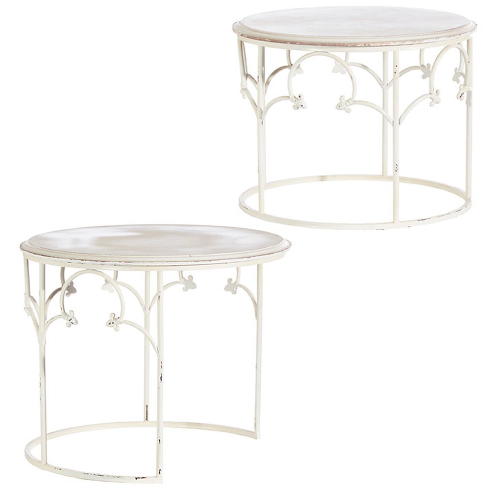 Raz Imports Reclaimed Elegance 24.5" Nesting Side Table, Set of 2 ...