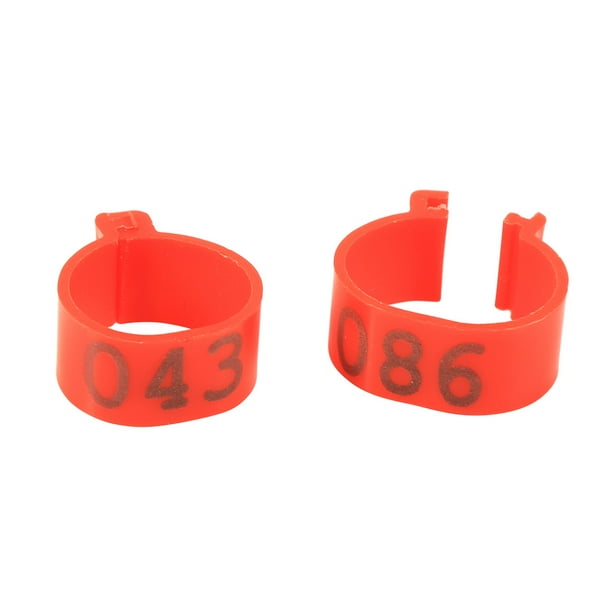 Poultry Reusable Poultry Leg Rings Numbered Plastic Breeding Chicken ...