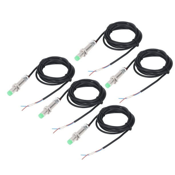 Interruptor de proximidad normalmente cerrado con cable, 5 piezas M12 ...