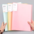 4 Pcs 40 Pockets Presentation Display Book Folder with Clear Sheet ...