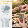AGIUFGS Mini Iron Bucket Tall, Festive Holiday Designs, for Party ...