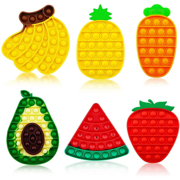 LINLINPAPA 6 Pack Pop Fidget Toys, Its Poppers Bubble with Pop Sound ...