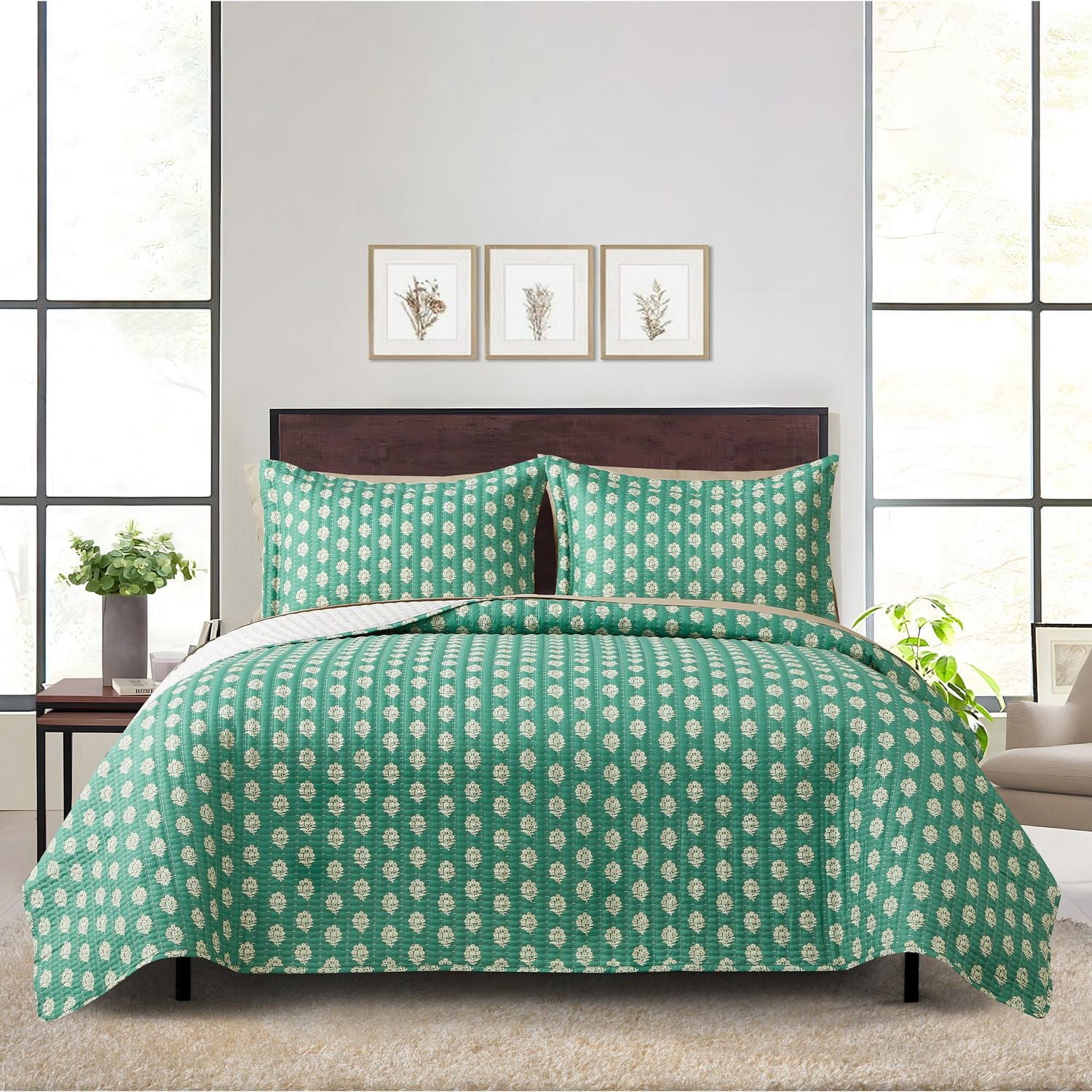 Mainstays Quilt-In-A-Bag Bedding Set