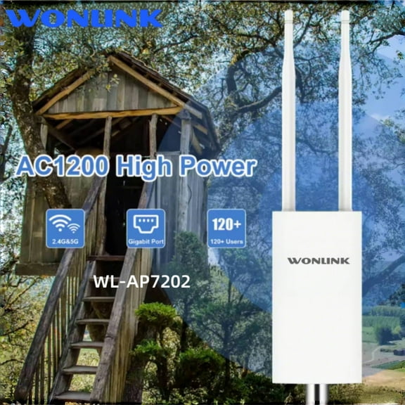 Ourlife 2026 Outdoor WiFi 6 Range Extender, AX3000 Dual Band Signal ...