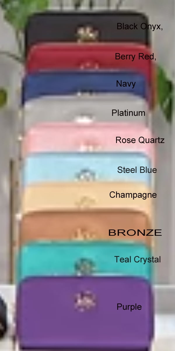 JOY ELite Couture Genuine Leather Wallet with RFID ~ Bronze - Walmart.com