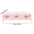 Bow Print Waterproof Tablecloth, 180X108Cm Party Table Cover, Birthday ...