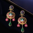 Classical Medieval Inspired Dangle Earrings Featuring Moving Bells And ...