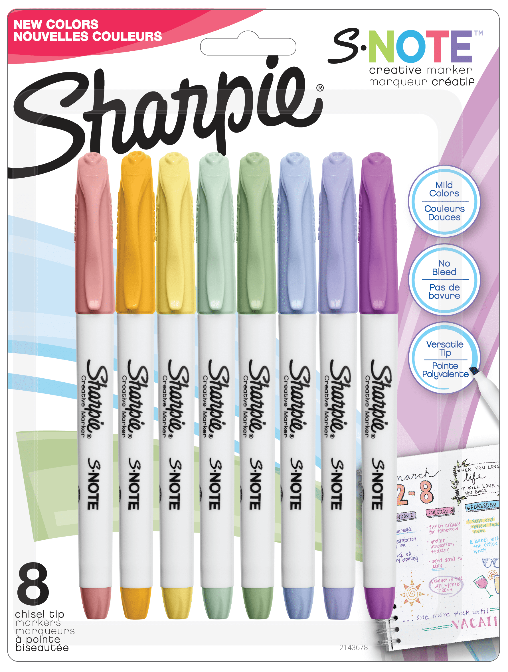 Sharpie S-Note Creative Markers, Highlighters, Assorted Colors, Chisel ...