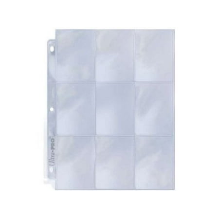 50 Ultra Pro 9 Pocket Pages for Standard 3-Ring Albums and Binders ...