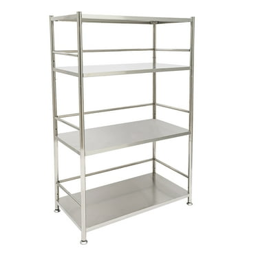 BENTISM Stainless Steel Shelving Adjustable Storage Shelf 5-Tier ...