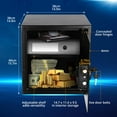 1.5 Cu ft Large Security Safe with Digital Keypad Lock, Steel Safe with ...