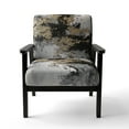 Designart "Organic Bliss Minimal Abstract Gold And Black II ...