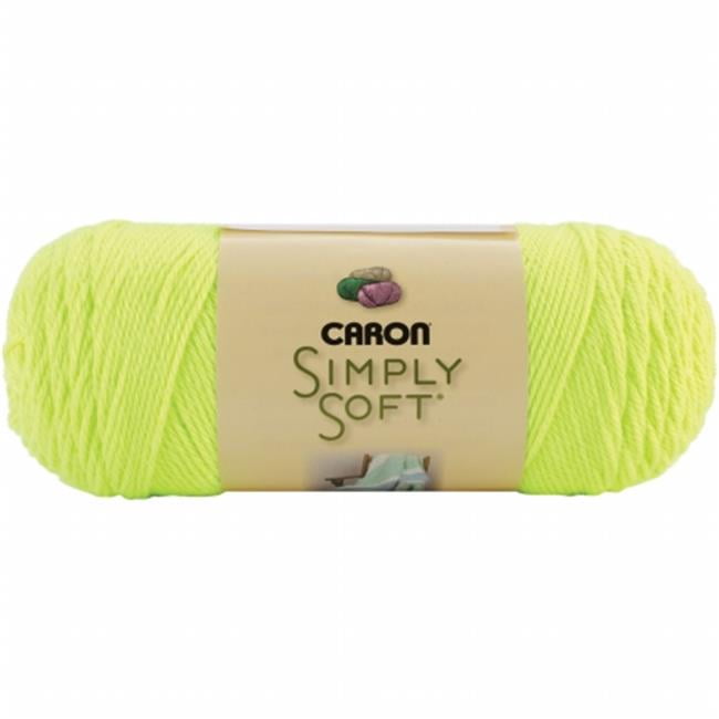 Simply Soft Yarn Solids-Neon Yellow - Walmart.com