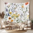 Botanical Flower Tapestry for Bedroom Wall Hanging Tapestry, Watercolor ...