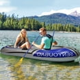 2-Person Inflatable Boat with Air Paddles, 74-inch Fishing Raft with ...