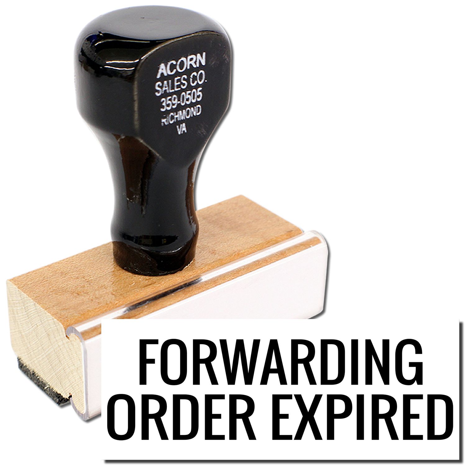 Large Forwarding Order Expiring Rubber Stamp, Wooden Handle Rubber ...