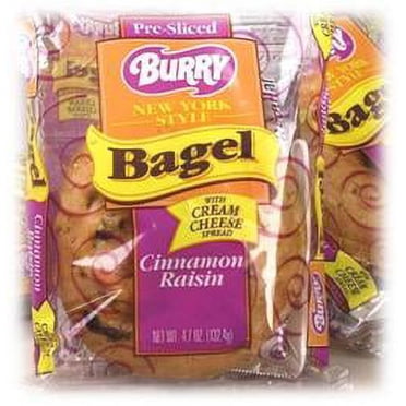 Burry Food Parbaked Cinnamon Raisin Bagel, 4 Ounce - 72 per case ...