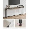 VASAGLE Console Table with 2 Outlets & 2 USB Ports, Entryway Table ...