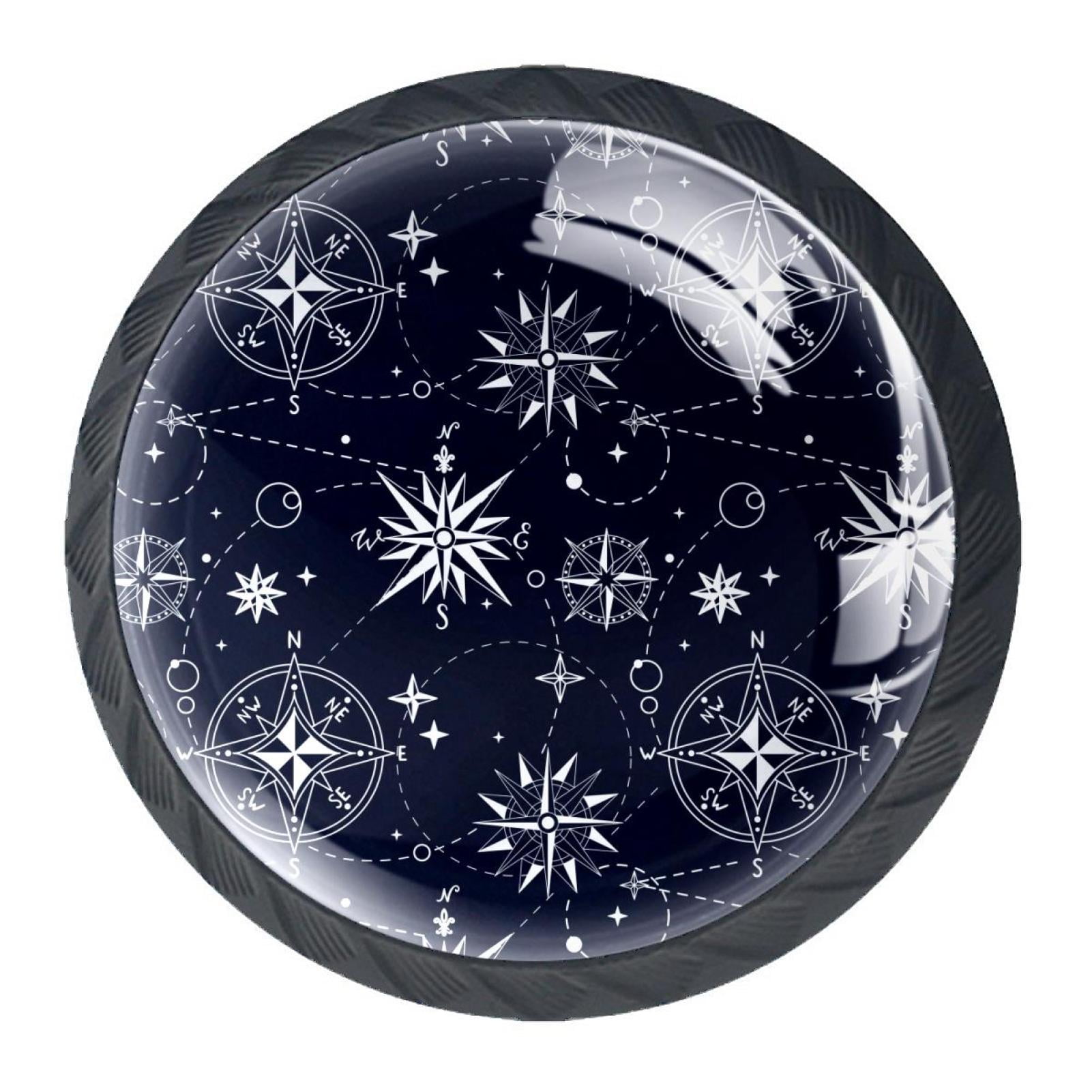 4 Pcs Compass Wind Rose Knobs for Kitchen Cabinet Cupboard Dresser ...