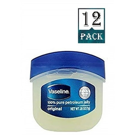Vaseline Pocket Size 100% Pure Petroleum Jelly Original .25 Ounce (Pack ...