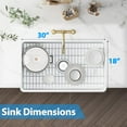 Danolapsi White Farmhouse Sink 30 inch Fireclay Apron Front Single Bowl ...
