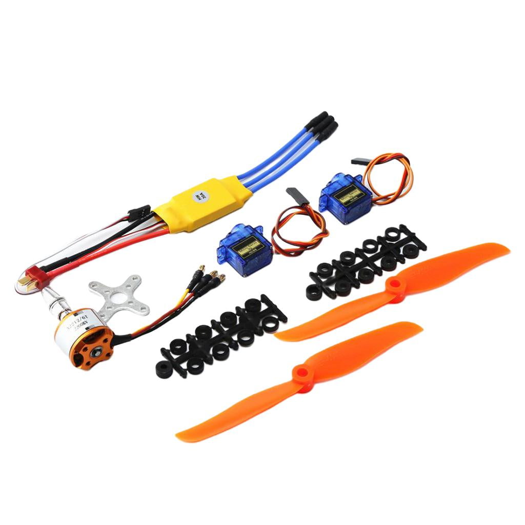 RC Plane Helicopter Parts Brushless A2212 KV2200 Motor 6035 Propeller ...