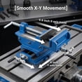 Benchtop Cross Slide Vise 6 Inch, X-Y Compound Vise with 9.4"x8" Travel ...