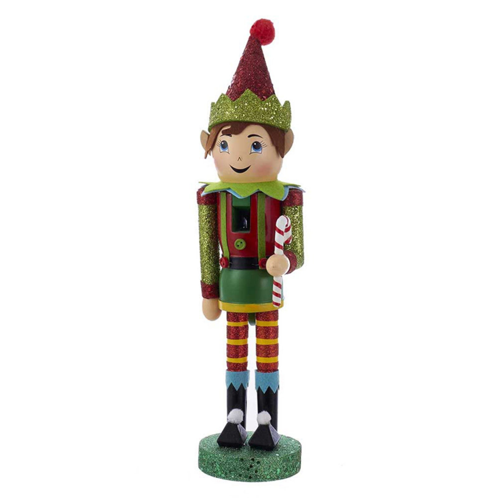Kurt S. Adler 15.35 in. Wooden Elf Nutcracker - Walmart.com