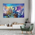 Dragon Tapestry Castle Wall Hanging Aesthetic Purple Blue Decoration ...