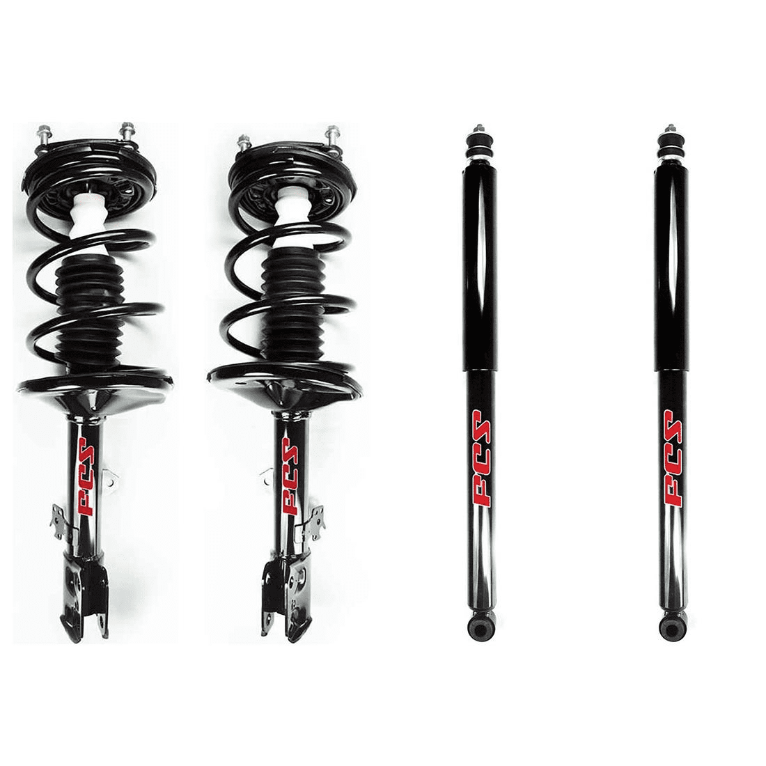 FCS Front Rear Shocks And Struts Assembly Complete Coil Spring ...