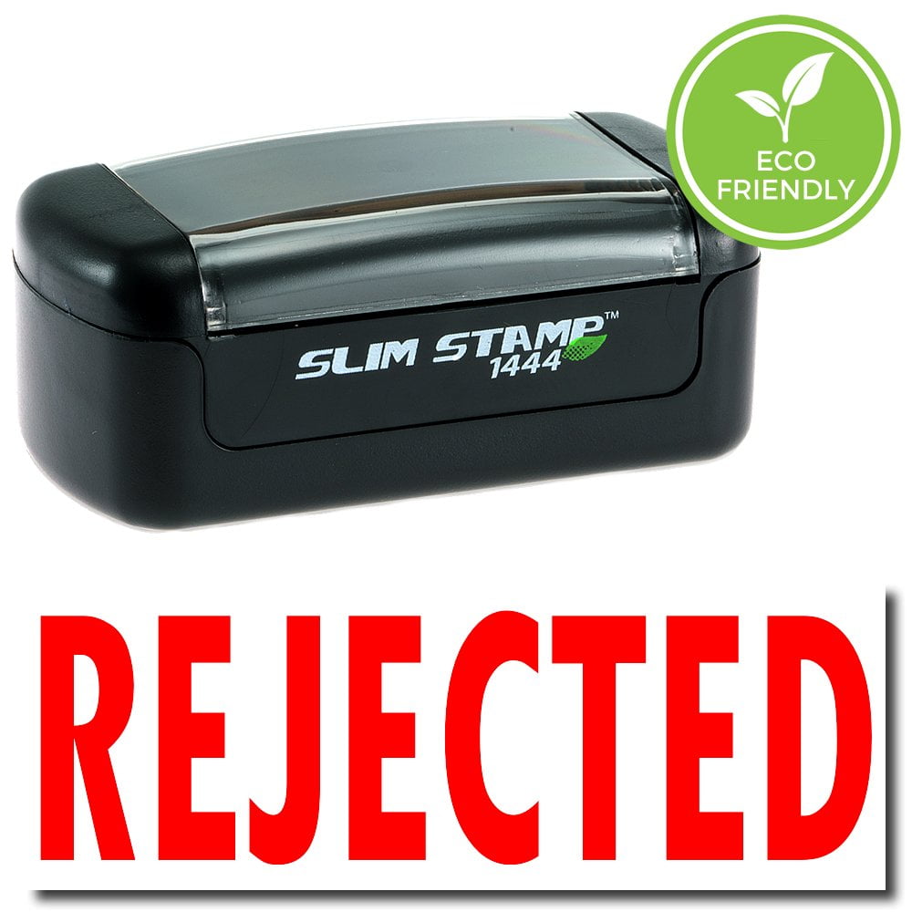 Slim Pre-Inked Rejected Stamp with Red Ink - Walmart.com