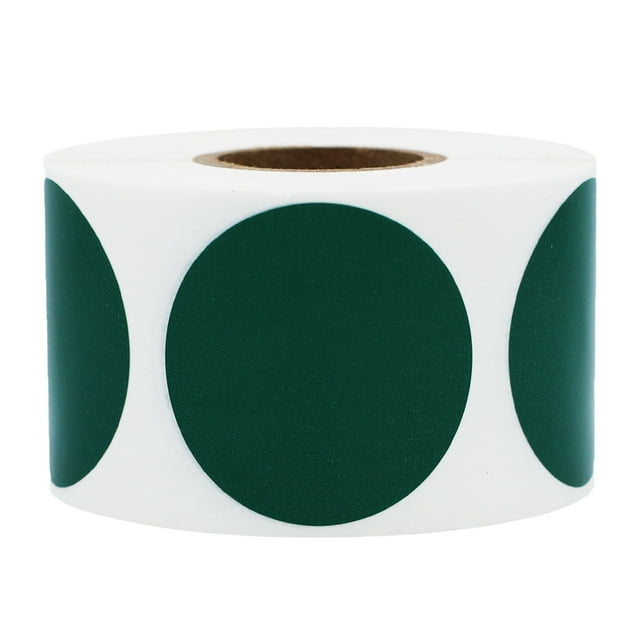 Green Circle Dot Stickers | 1.5" Inches Round | 500 Pack - Walmart.com