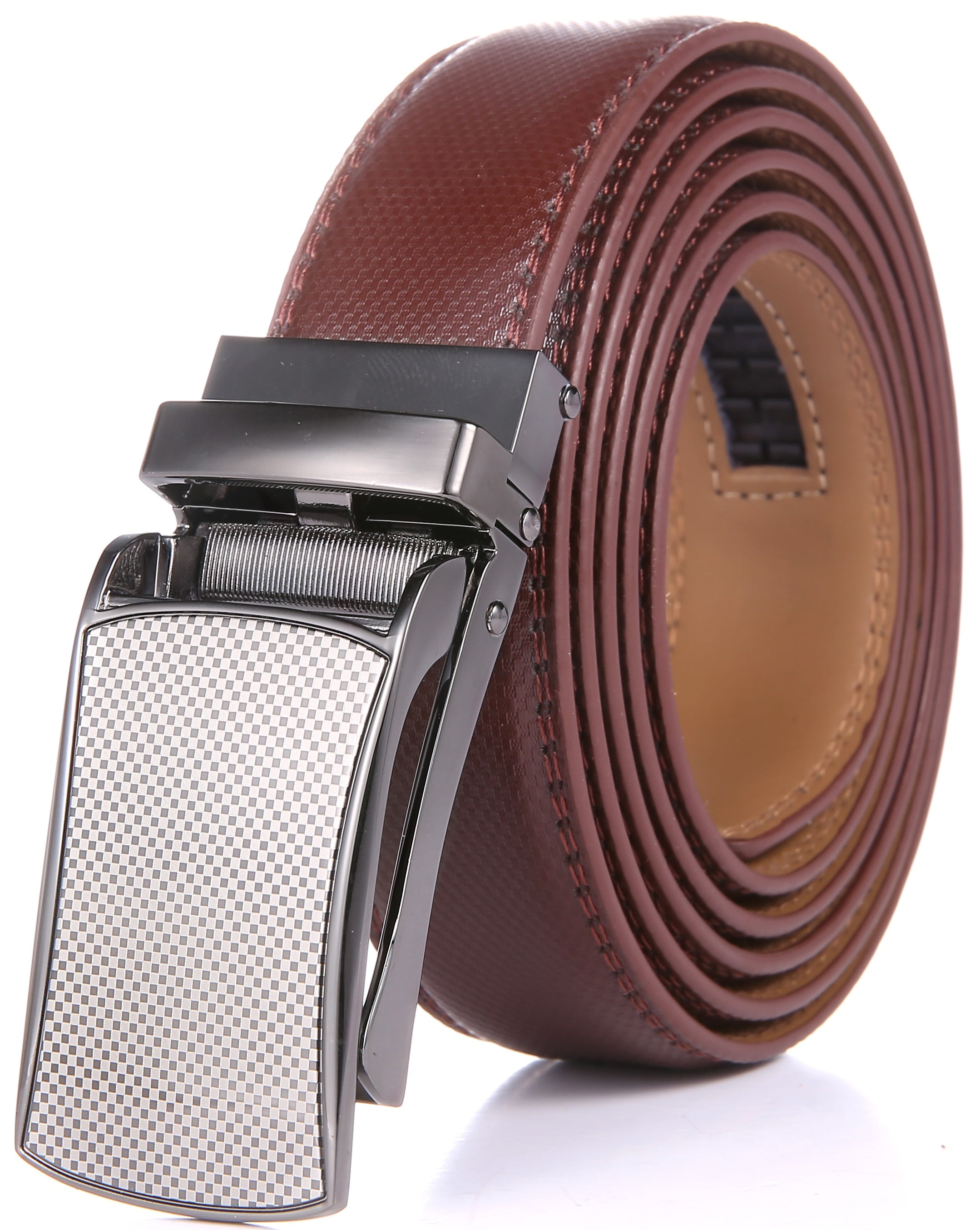 Marino Avenue Men’s Genuine Leather Ratchet Dress Belt with Linxx ...